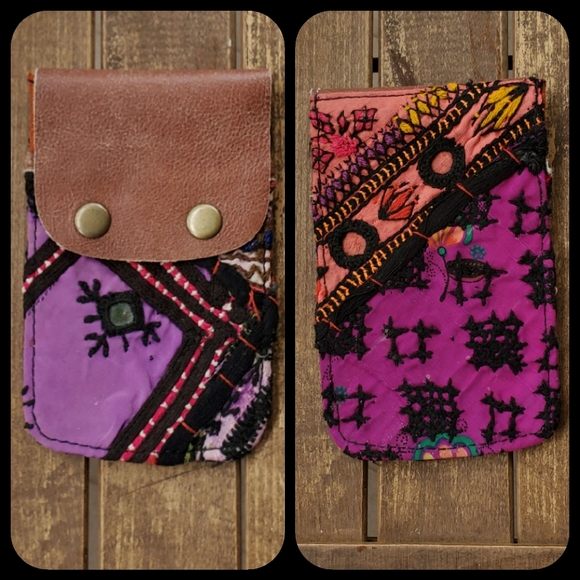 Free People | Accessories | Free People Boho Embroidered Repurposed Vtg ...